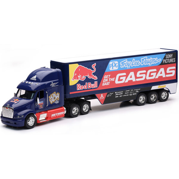 New Ray Toys - Peterbilt TLD Red Bull GASGAS Race Team Truck 1:32 Scal